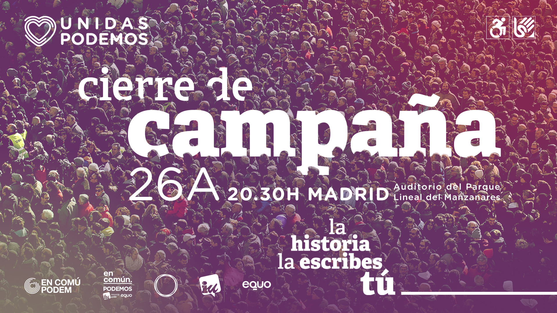 Acto de Unidas Podemos en Madrid – 26/04/2019 - Izquierda Unida